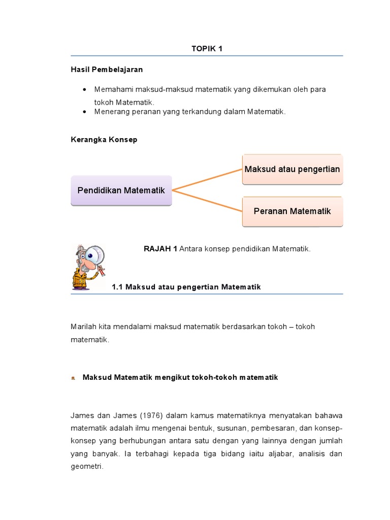 Maksud Peranan Tabii Dan Nilai Nilai Matematik | PDF