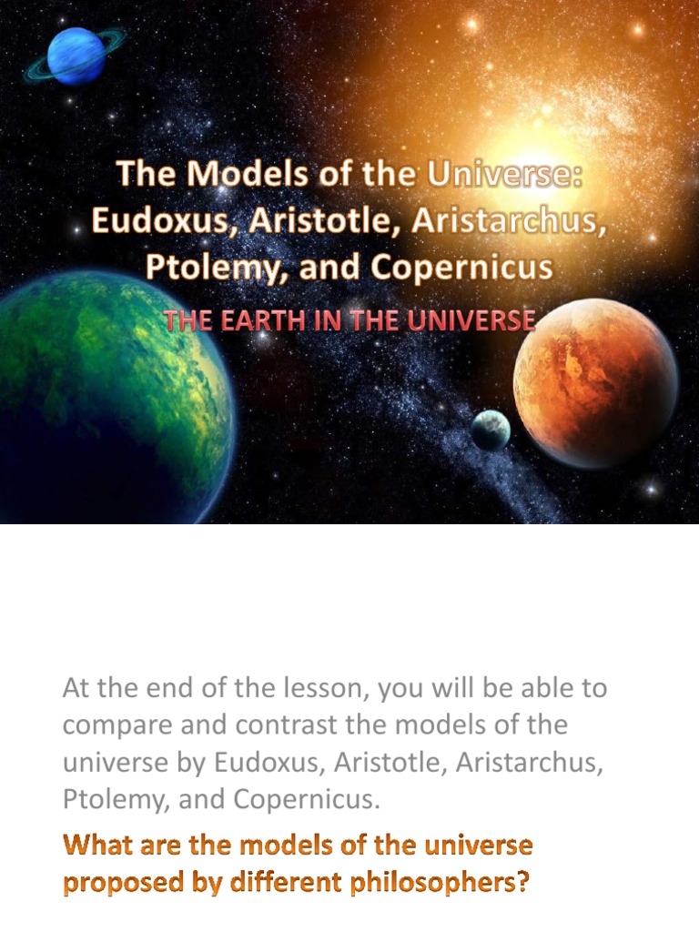 The Models of The Universe | PDF | Planets | Astronomy