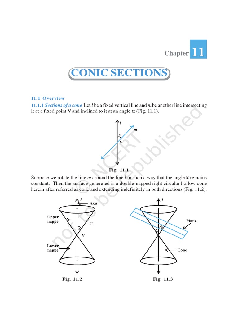 Conic Section PDF | PDF | Ellipse | Circle