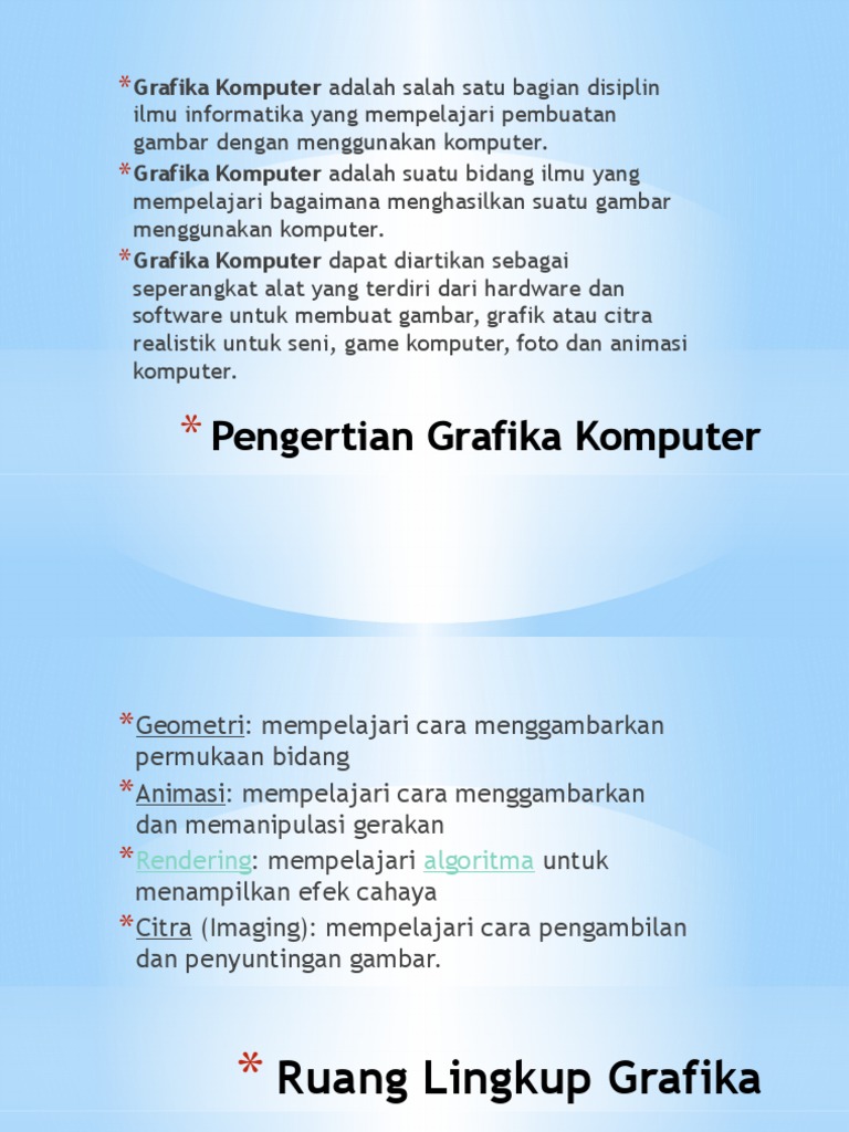 Grafika Komputer | PDF | Seni | Komputer