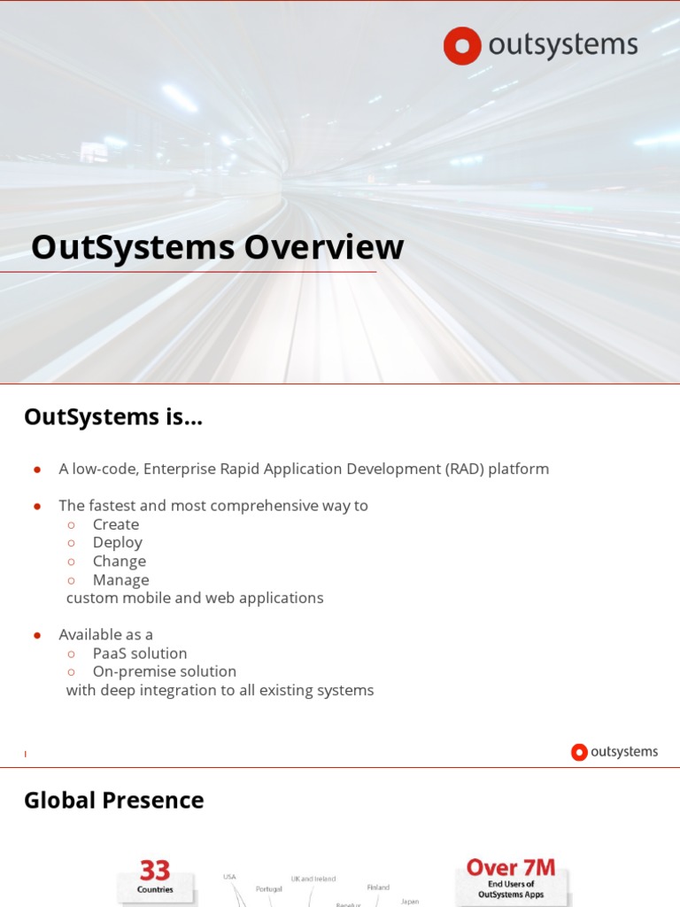 02 - OutSystems Overview PDF | PDF | Platform As A Service | Integrated ...