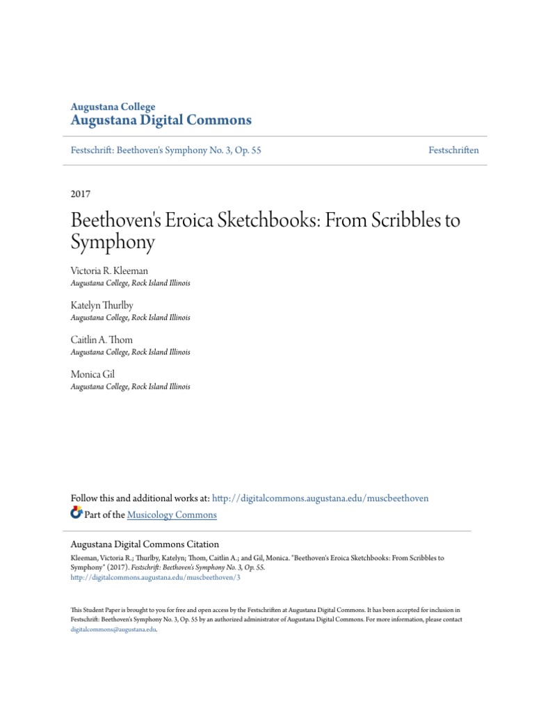 Beethovens Eroica Sketchbooks | PDF | Ludwig Van Beethoven | Variation ...