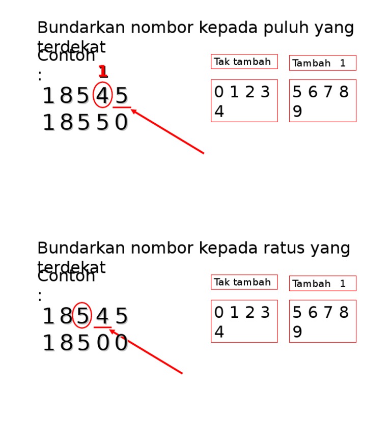 Bundarkan Kepada Puluh Dan Ratus Yang Hampir | PDF
