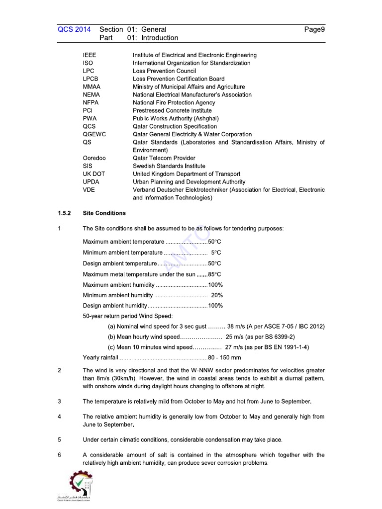 Wind Speed of Qatar - QCS 2014 | PDF