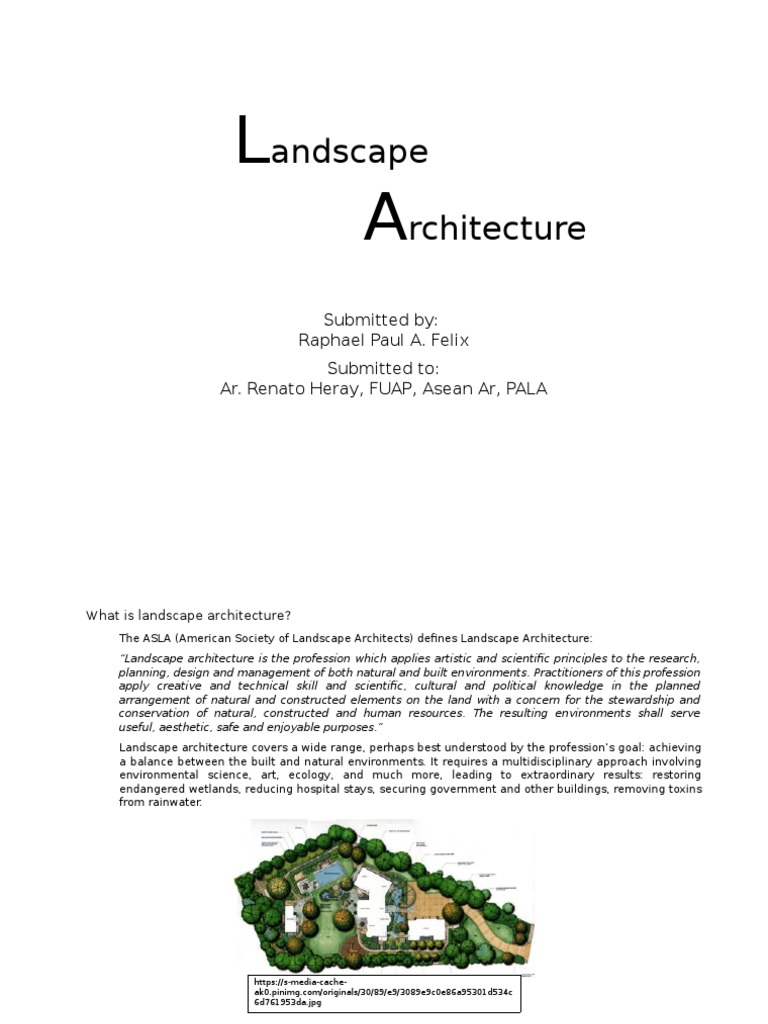Landscape Architecture | PDF | Landscape | Architect