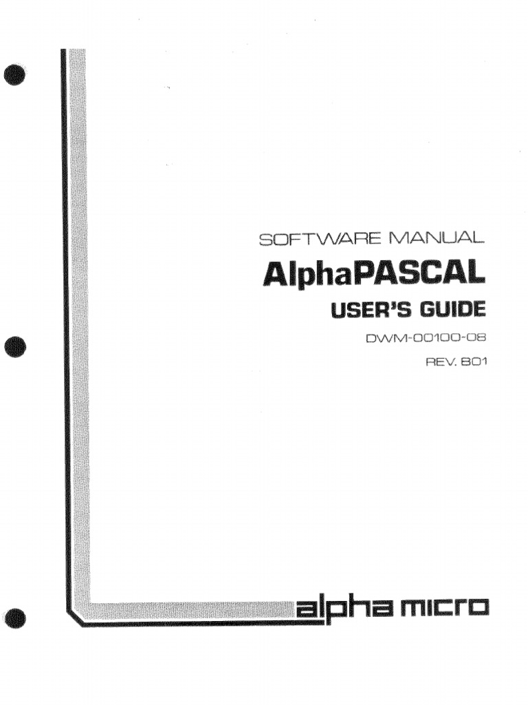 Amos Alpha Pascal | PDF | Subroutine | Parameter (Computer Programming)