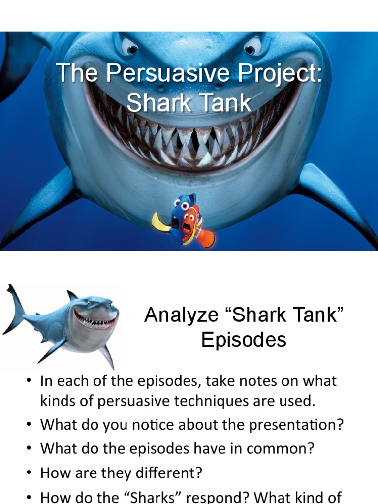 Shark Tank Project: Persuasive Presentation | PDF | Brainstorming ...