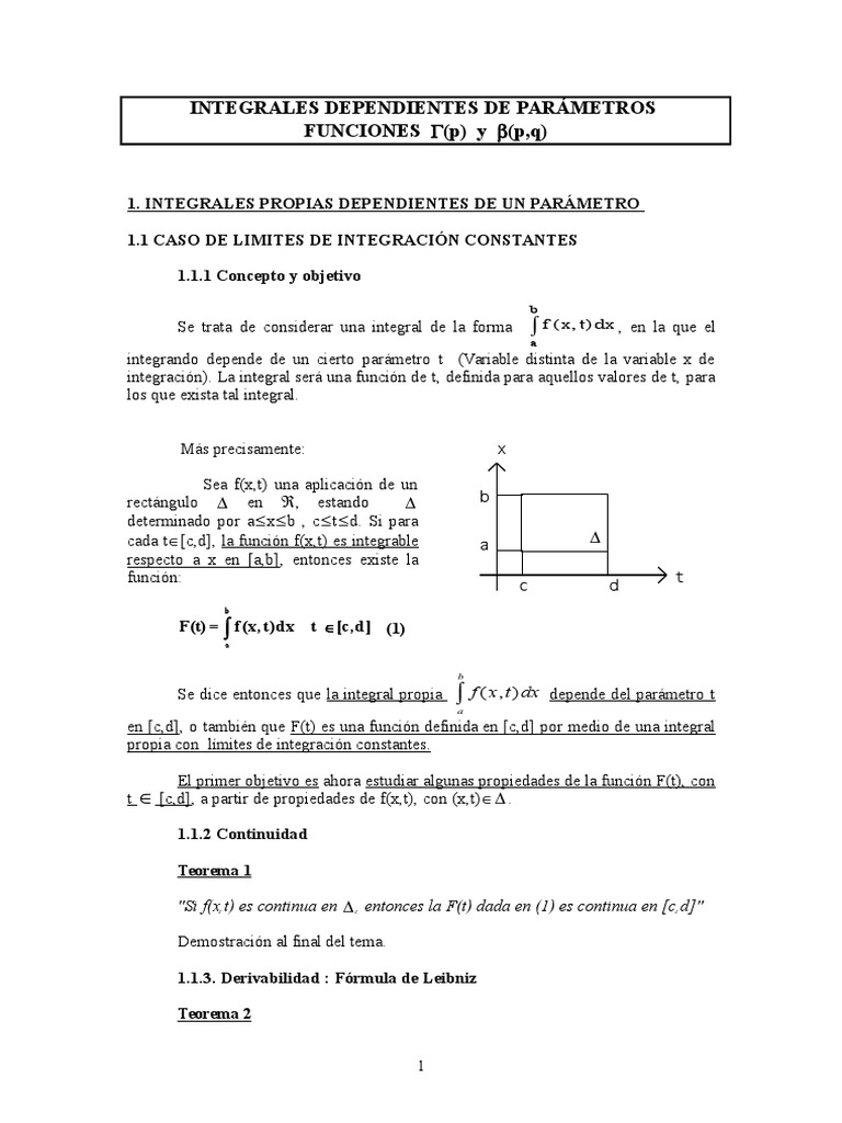 Integrales Eulerianas | PDF | Integral | Derivado