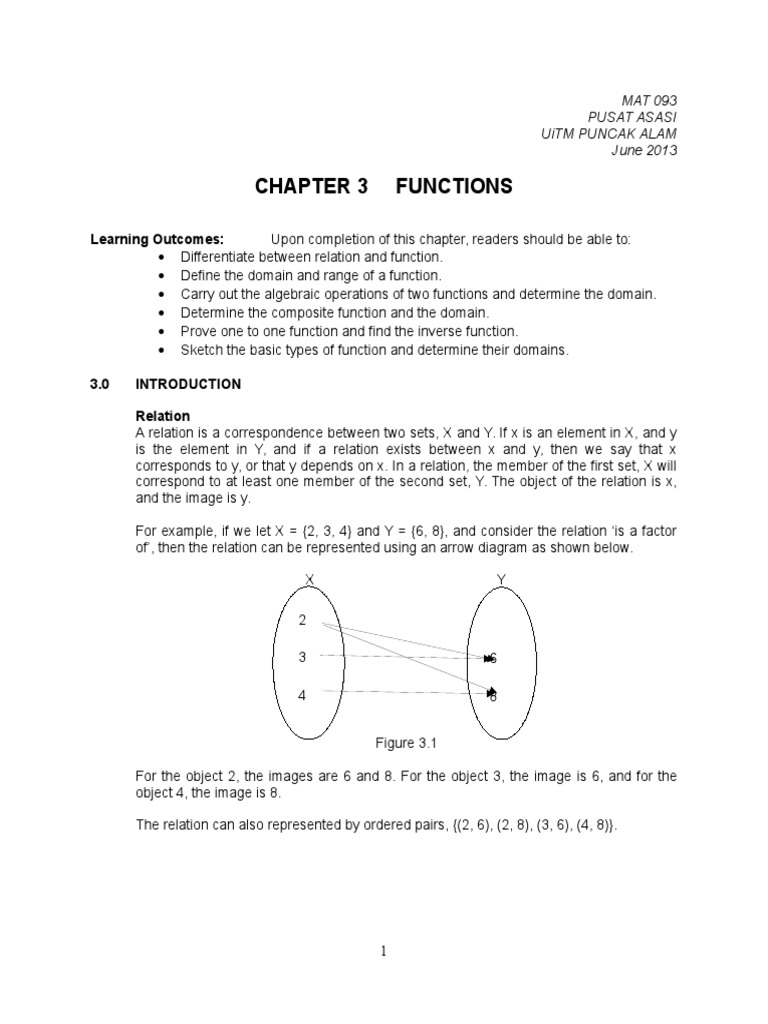Chapter 3 Functions With Solution20 Jun2013 Pdf Function