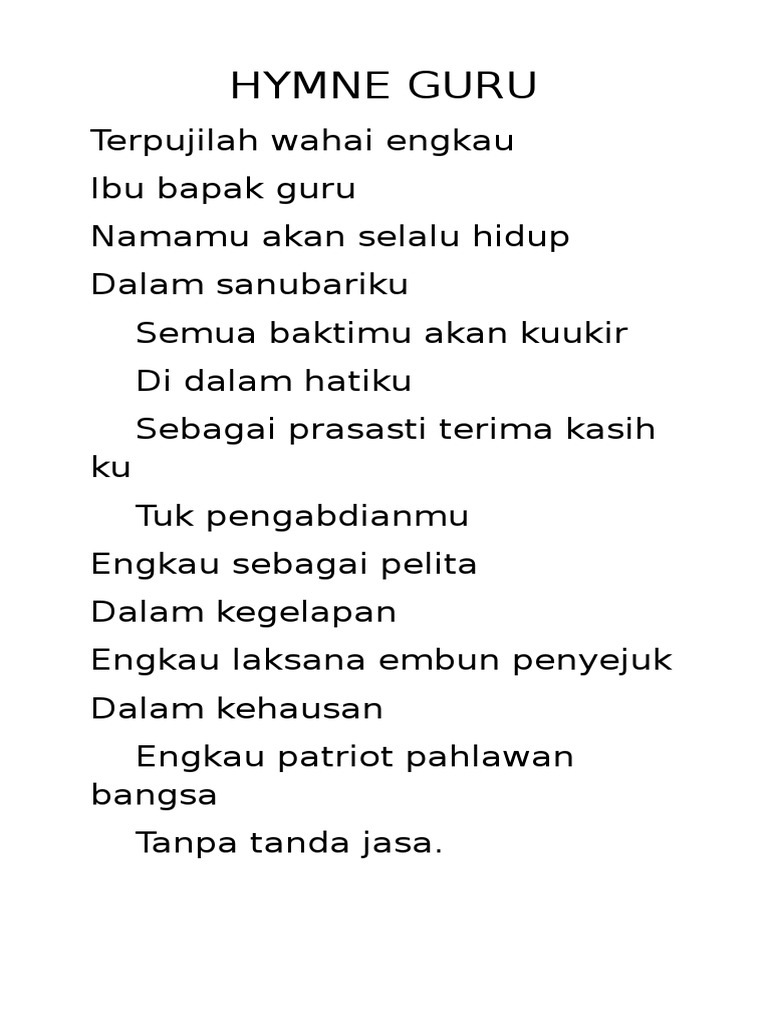 Hymne Guru | PDF