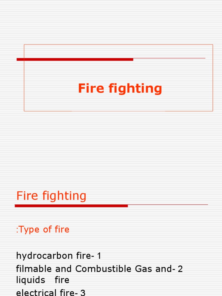 Fire Fighting | PDF