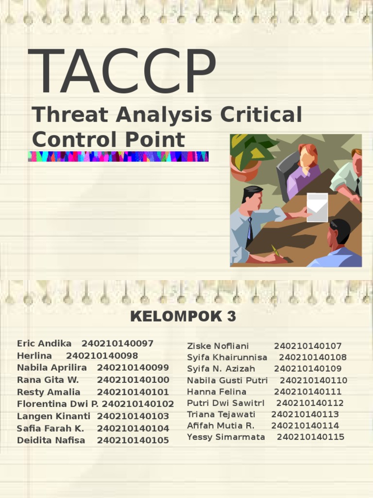 Kelompok 3 - TACCP | PDF