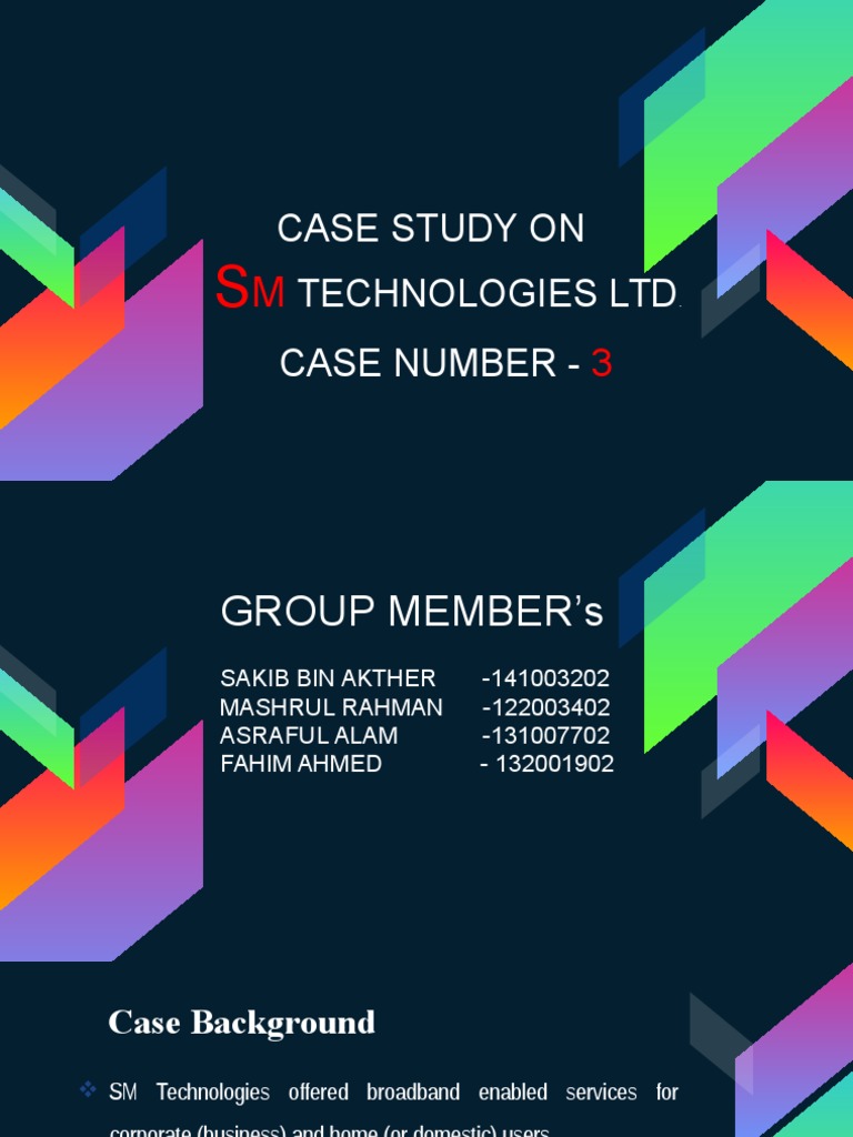 SM Technologies LTD Case Presentation | PDF | Sales | Strategic Management