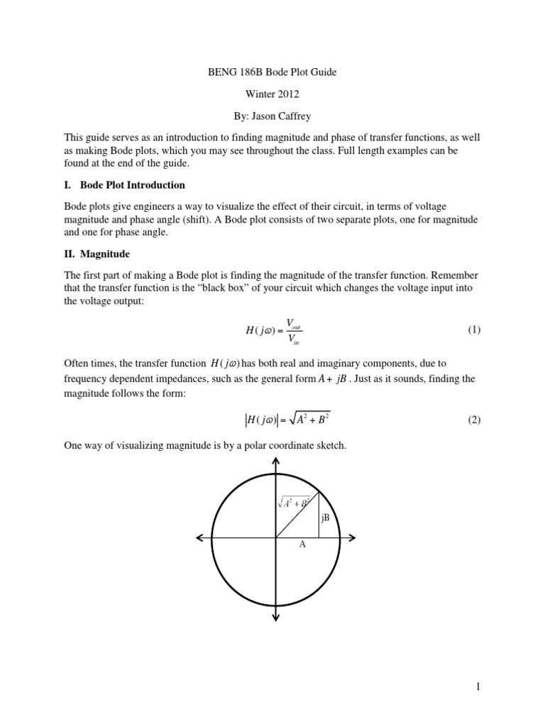 Bode Plot Guide | PDF | Phase (Waves) | Electronics