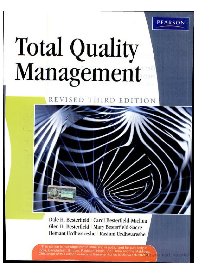 Total Quality Management, (Revised Edition) | PDF