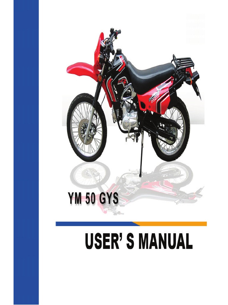 Yamasaki Ym50gys Brugermanual | PDF