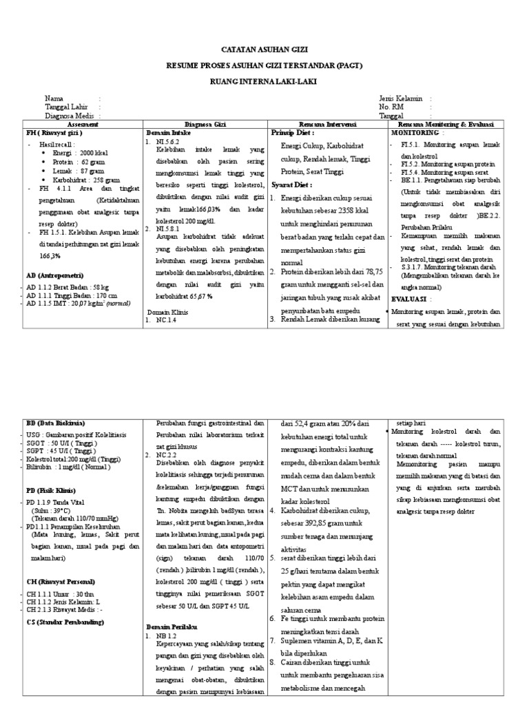 Tabel NCP | PDF | Kesehatan Holistik