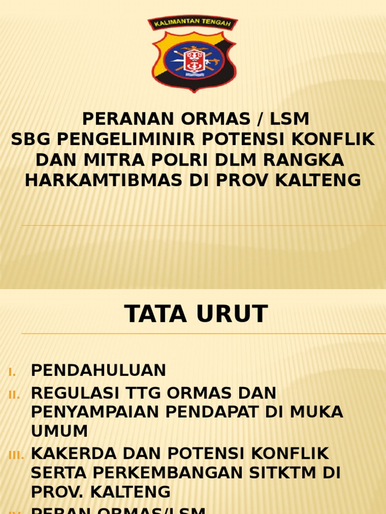 Paparan Ditintelkam TTG Penguatan Ormas | PDF