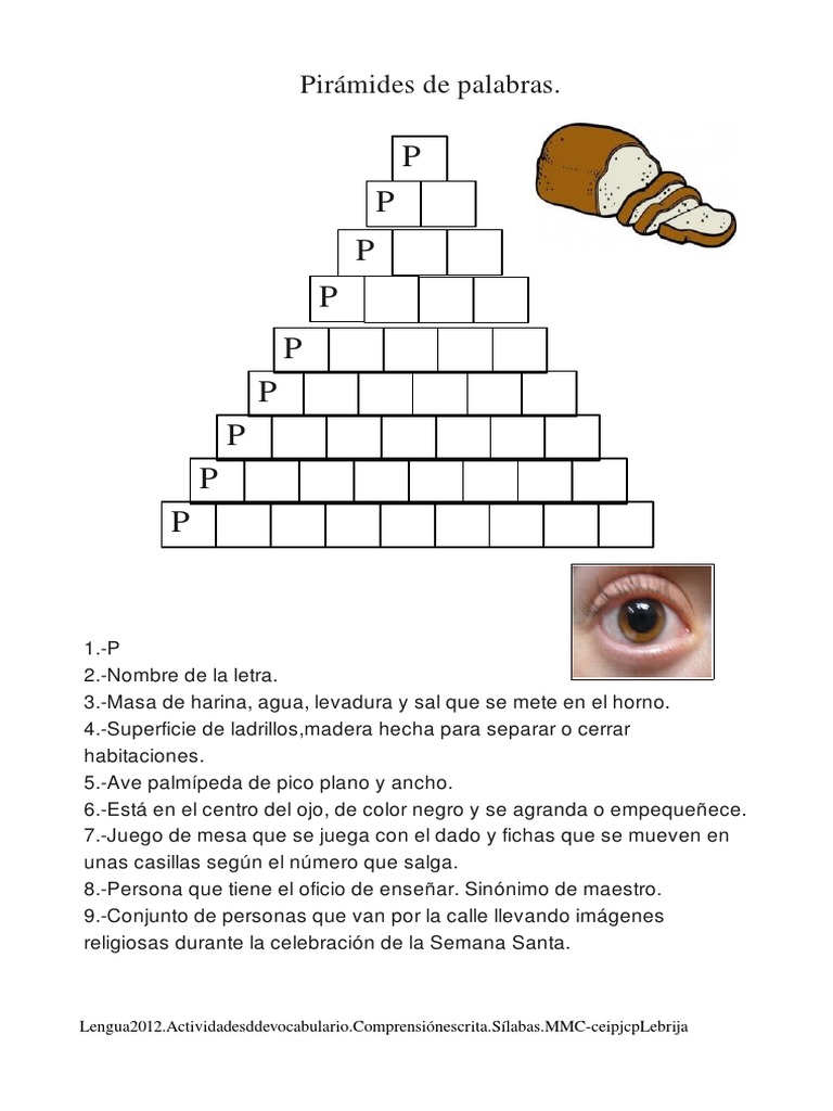Piramide de Palabras | PDF | Artes del Lenguaje y Comunicación