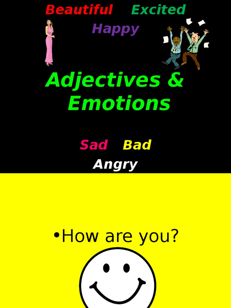 Emotions & Adjectives Guide | PDF | Self-Improvement | Wellness