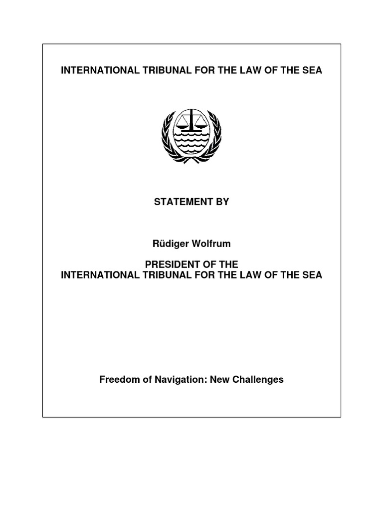 International Tribunal For The Law of The Sea | PDF | Territorial ...