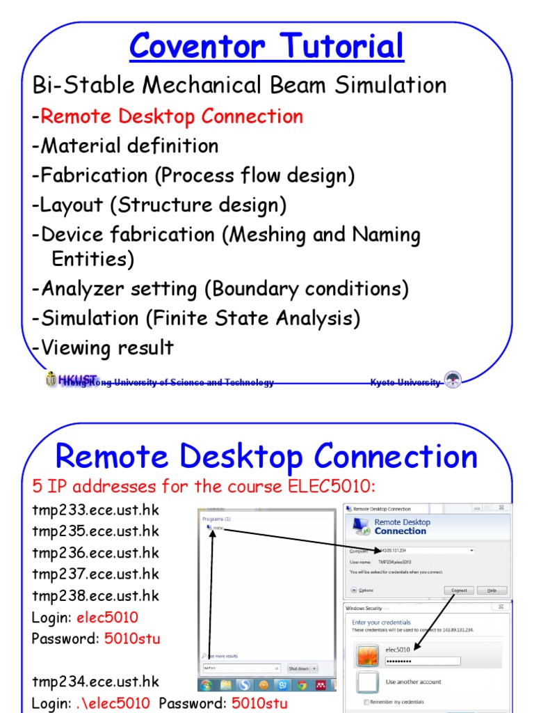 Coventor Tutorial: Bi-Stable Mechanical Beam Simulation | PDF ...