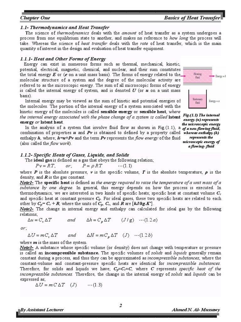Chapter 1- Basics of Heat Transfer.pdf | Thermal Conduction | Heat Transfer