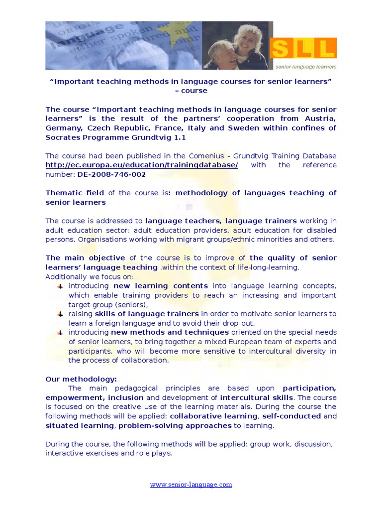 English For Seniors | PDF | Language Education | Adult Education