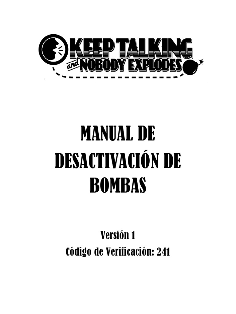 Keep Talking and Nobody Explodes - Manual en Español | PDF | Verde | Rojo