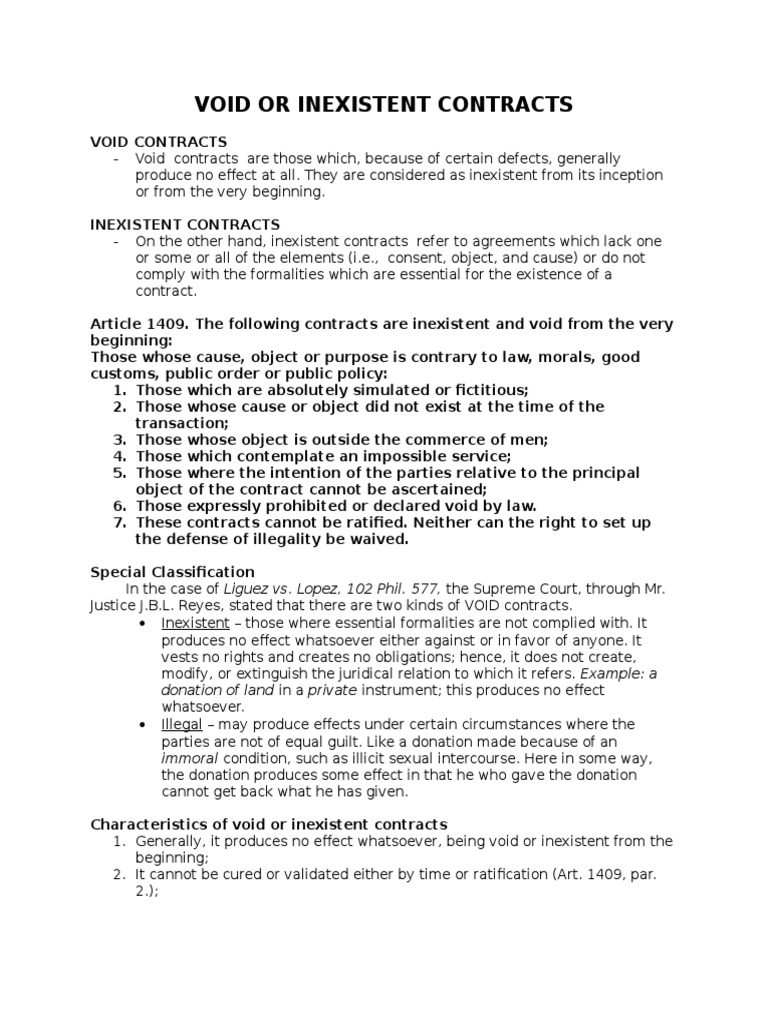 Void or Inexistent Contracts: Donation of Land in A Private Instrument This Produces No Effect ...