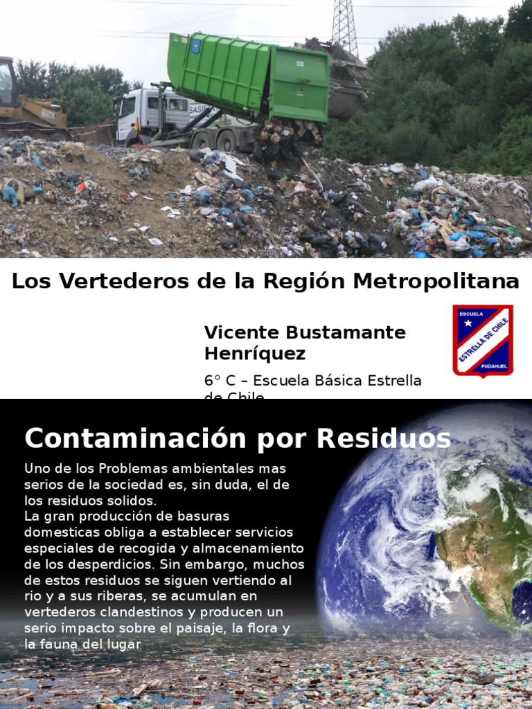 Presentacion Sobre Los Vertederos | PDF | Vertedero | Residuos