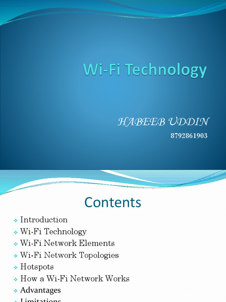 Wifi Technology.pdf | Wi Fi | Wireless Lan