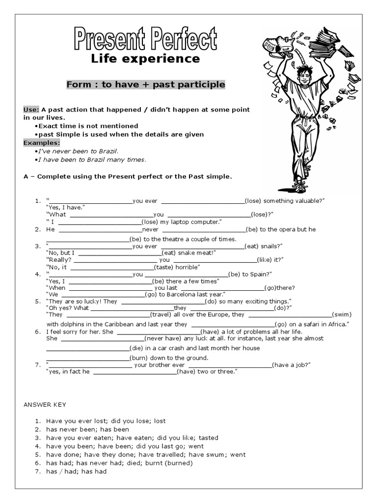 Present Perfect Life Experience 2014 | PDF