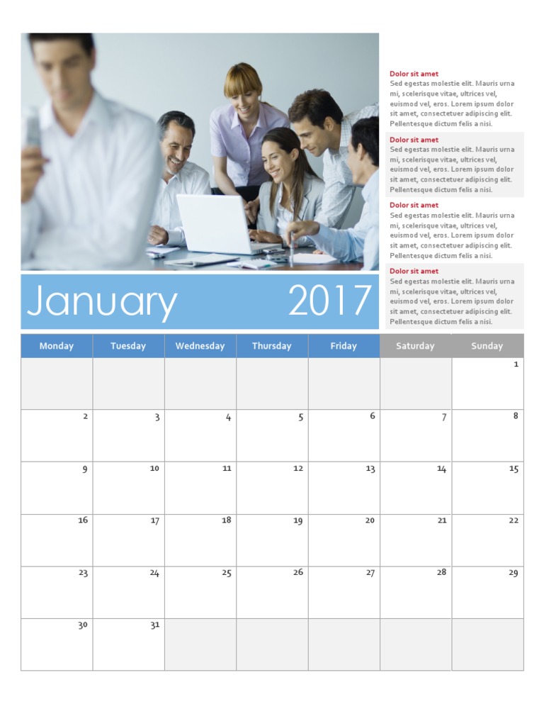 Cal Date Template | PDF