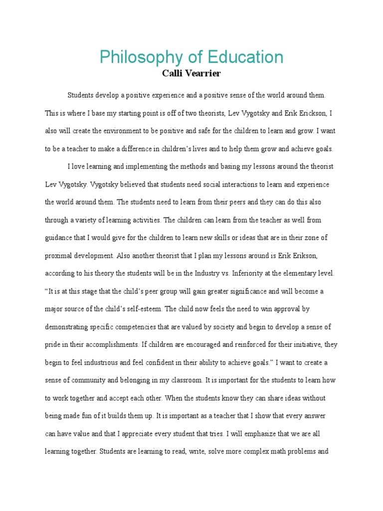 Philosophy of Education | PDF | Motivation | Motivational