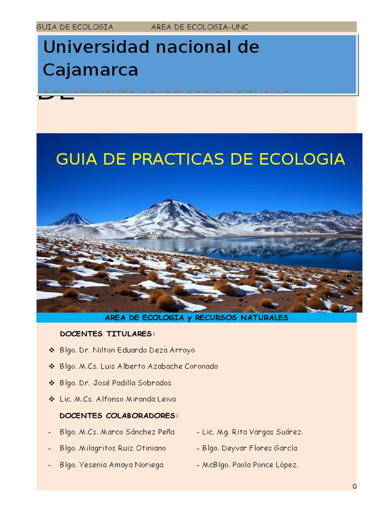 Guia Practica Ecologia para El 2016, Corregido | PDF | Agua potable ...