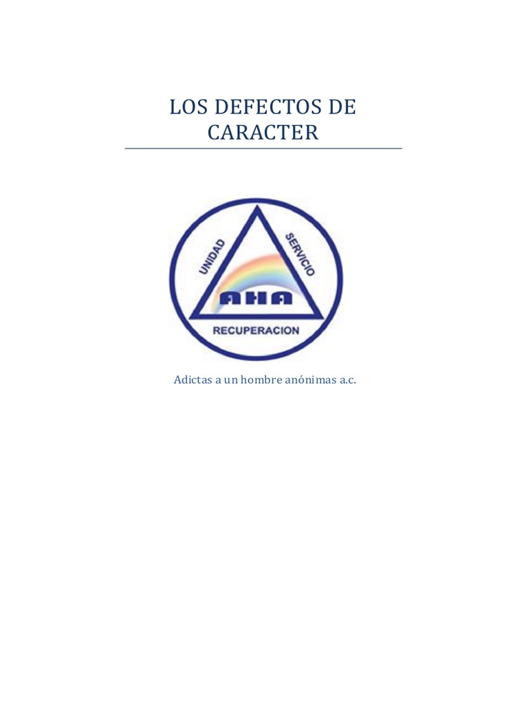 Los Defectos de Carácter | PDF | Egoismo psicologico | Temor
