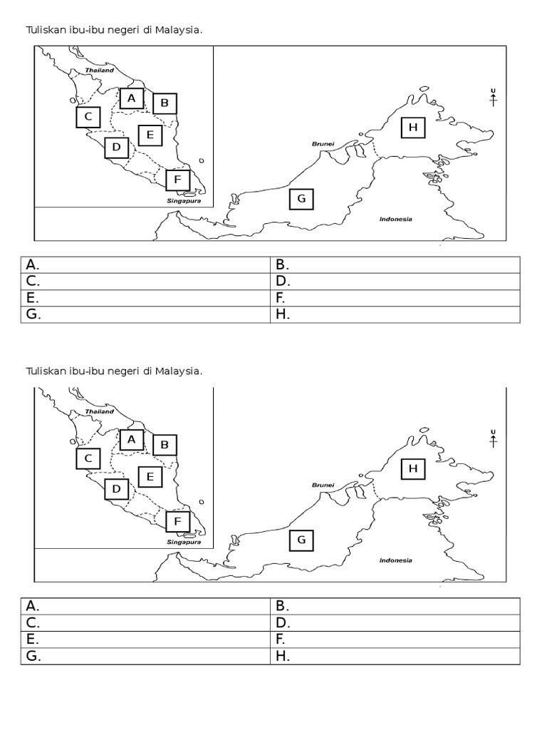 Ibu Negeri Di Malaysia | PDF