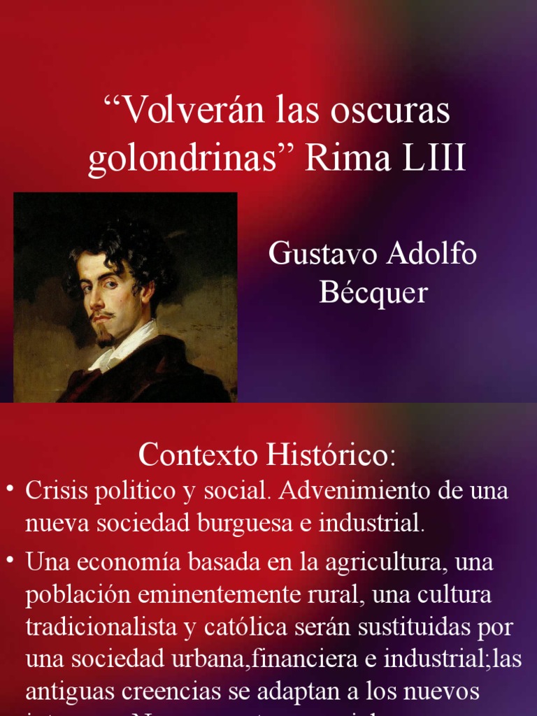 Becquer Rima Liii Ppt | Amor | Burguesía