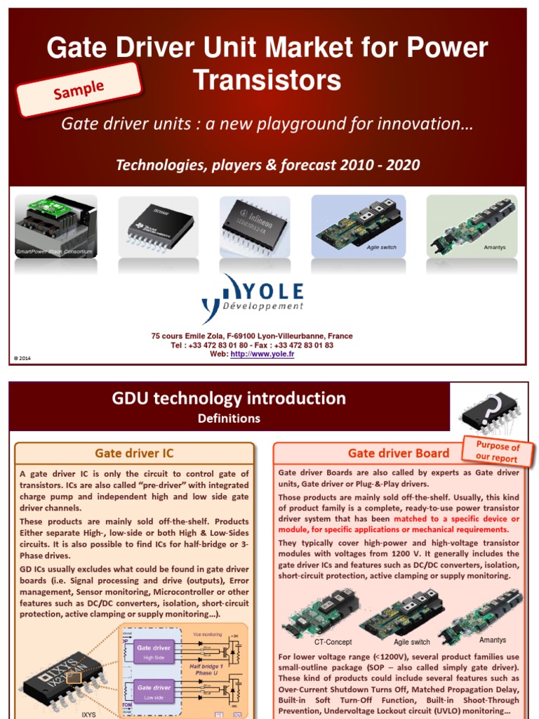 Gate Driver Unit Market For Power Transistors | PDF | Integrated ...