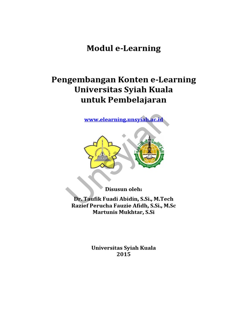 Modul ELearning Unsyiah | PDF