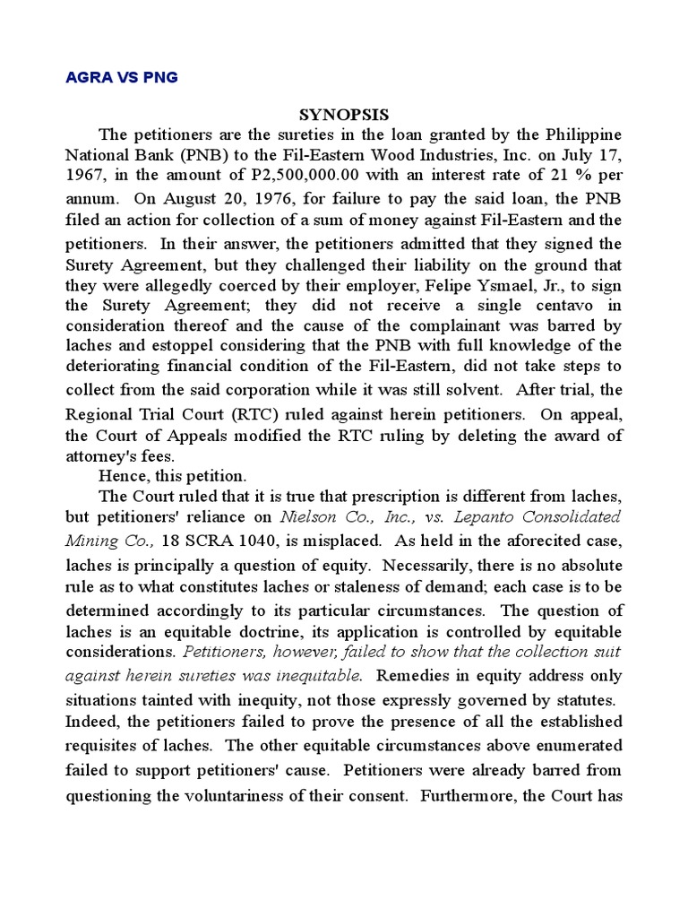 Guaranty Full Cases | PDF | Laches (Equity) | Guarantee