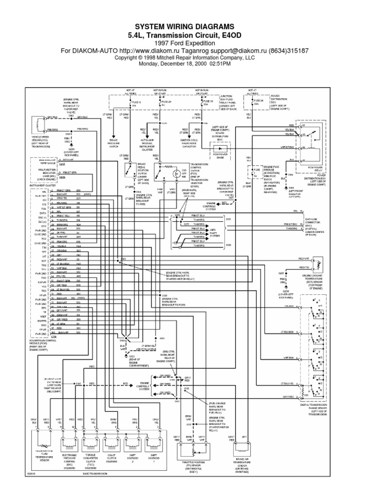 Diagrama De Transmisión Del Ford E4od