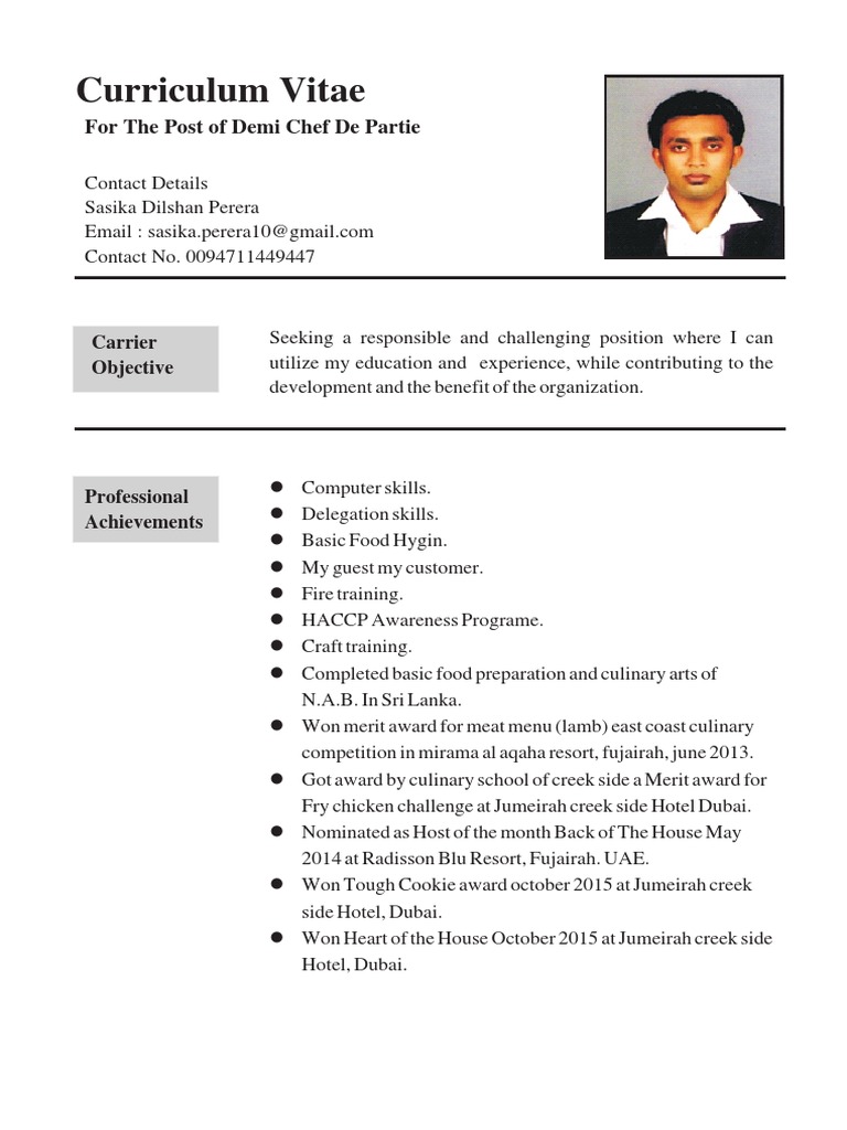 Demi Chef | PDF | Dubai | Foods