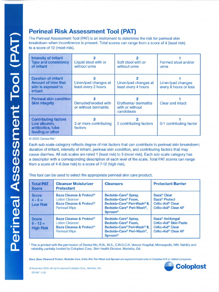 Perineal Assessment Tool | PDF