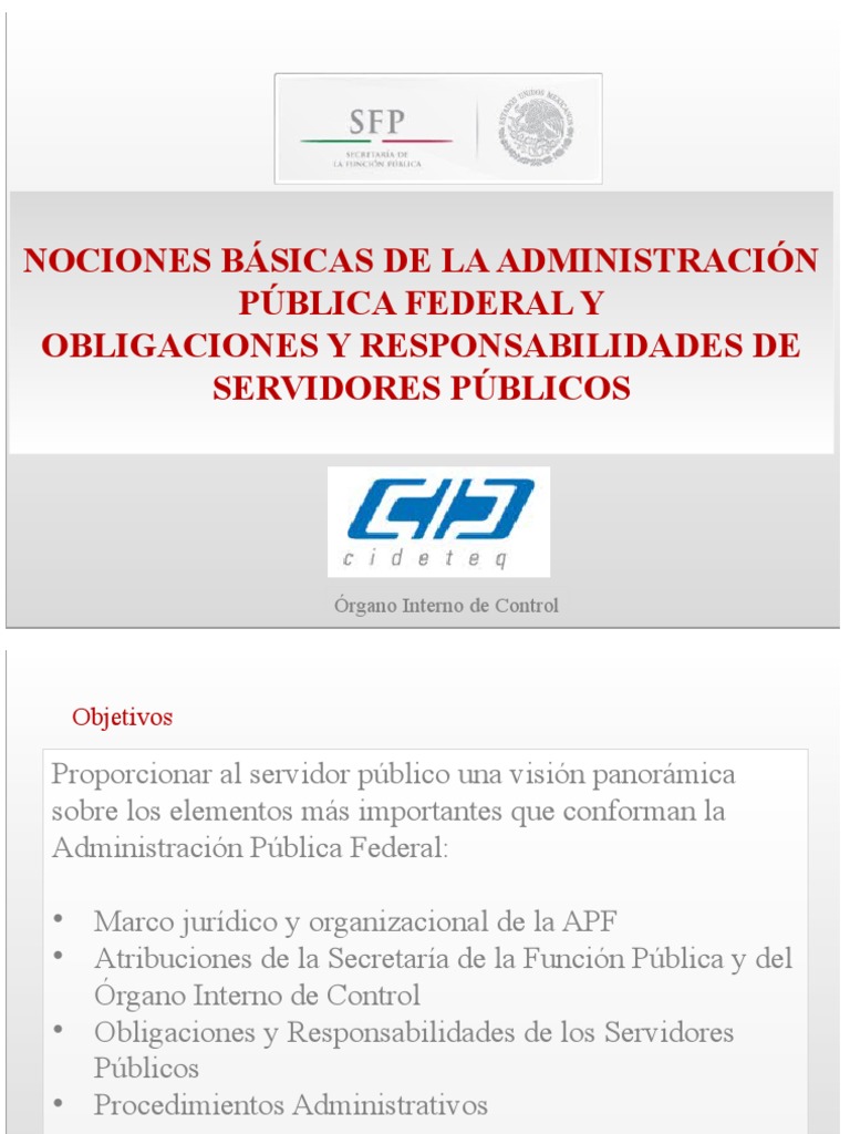 Presentación OIC | PDF | Administración Pública | Gobierno