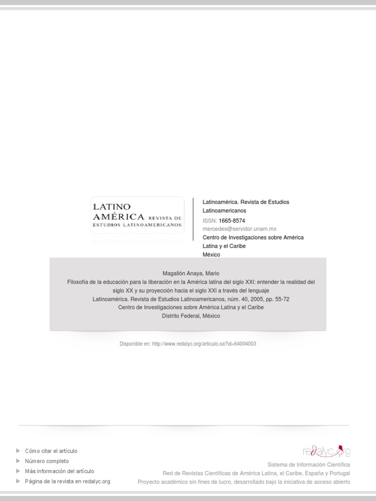 Filosofía de la Educación en América Latina | PDF | America latina ...
