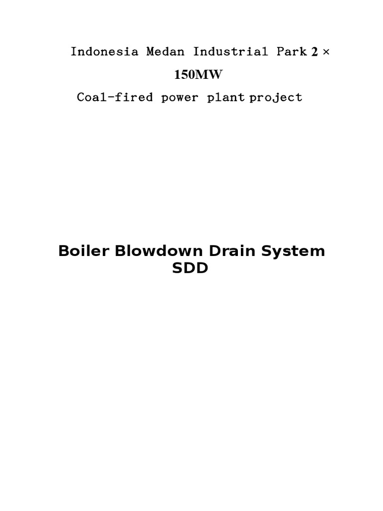 Boiler Blowdon Drain System | PDF