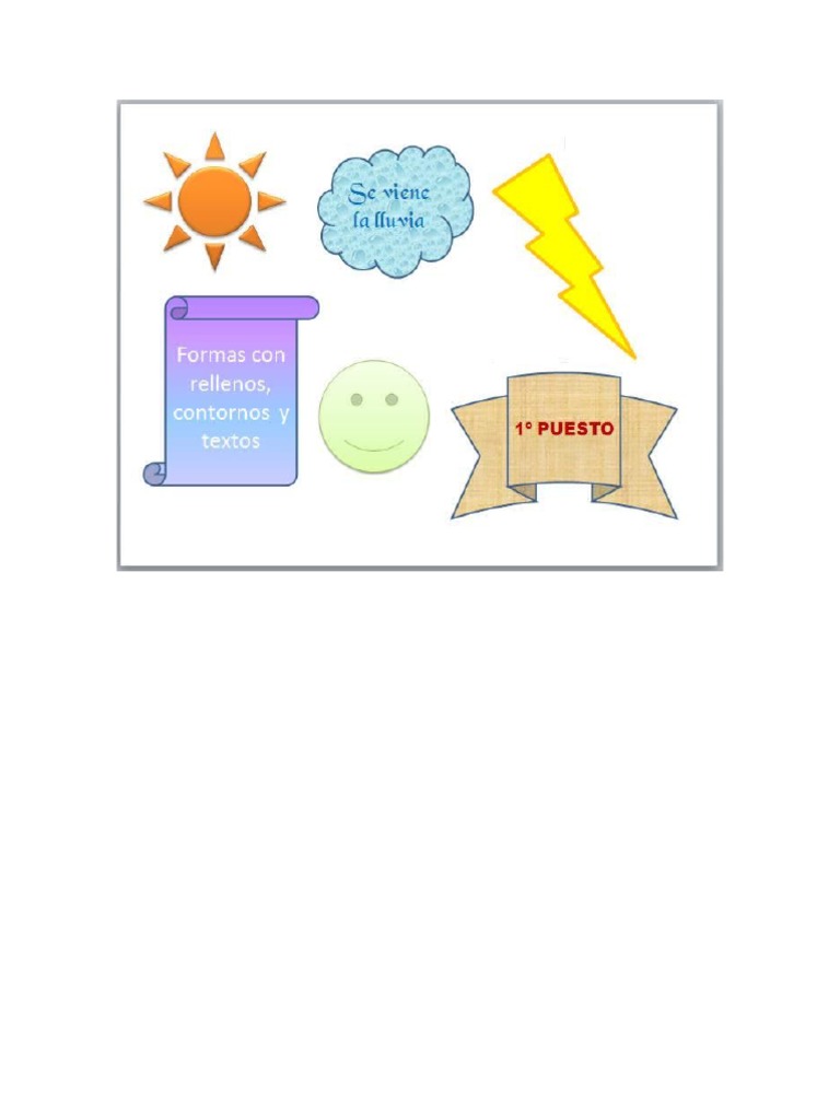 Ejercicios Con Formas en Word 2010