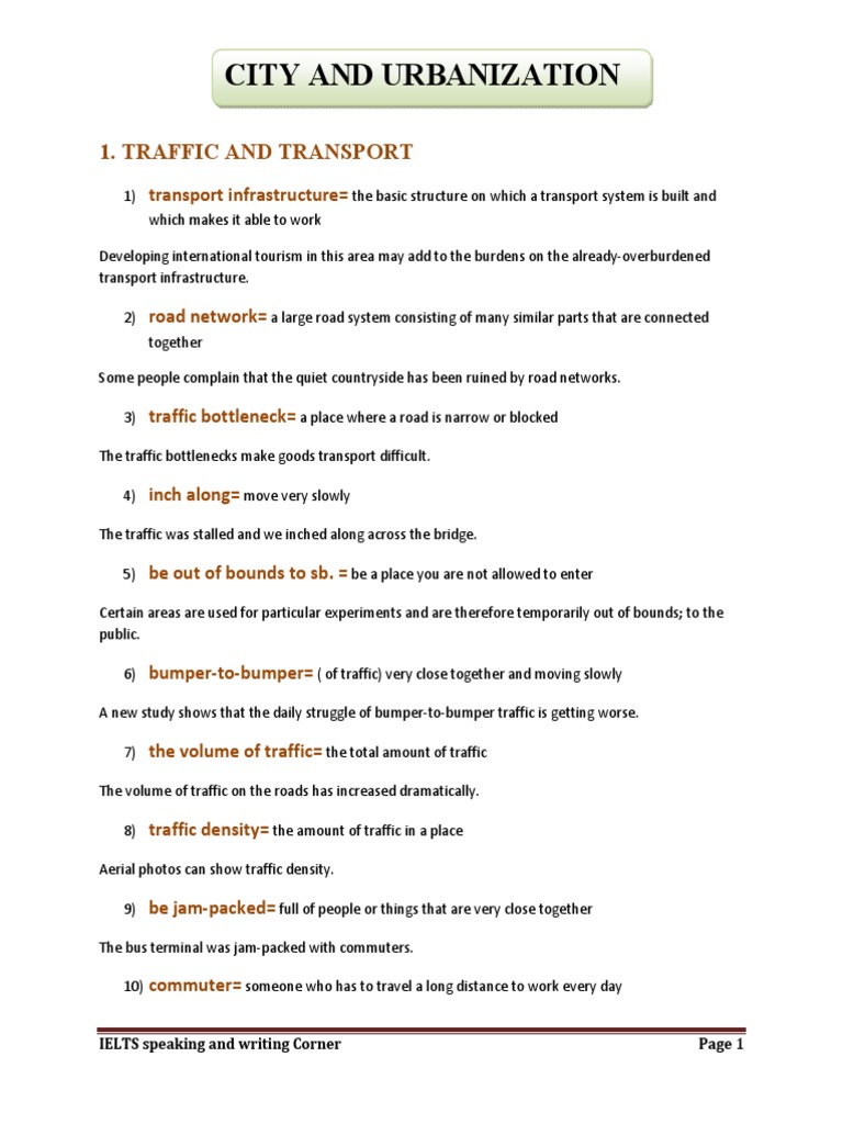 City and Urbanization1 | PDF | Employment | Traffic